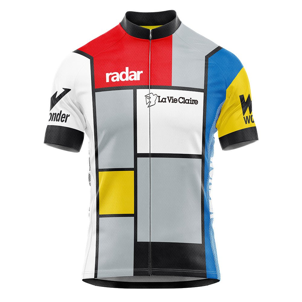 1985 La Vie Claire Retro Cycling Jersey - Hinault Lemond – Retro Peloton